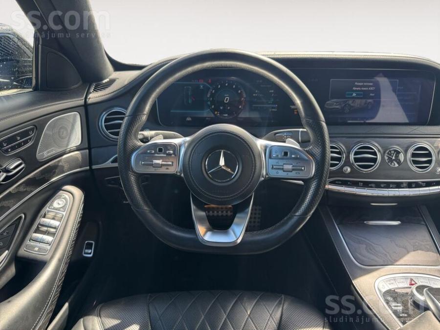 Melns Mercedes-Benz S 560 2018 Rīga, ar dzinēja tilpumu 4.00 L un nobraukumu 201 tūkst. km par 32000 €, foto 10 vietnē AUTOMOTO.COM.LV