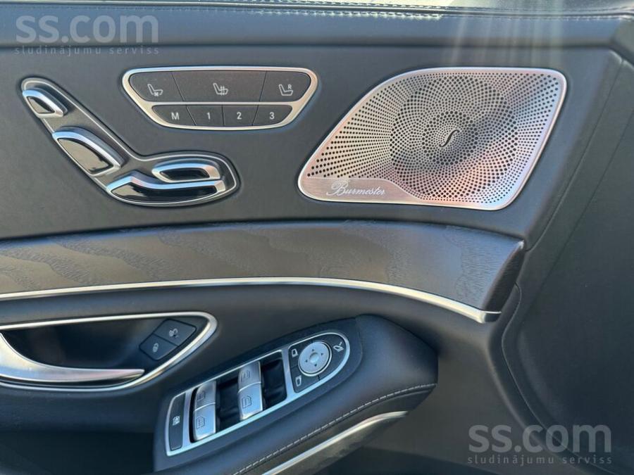 Melns Mercedes-Benz S 560 2018 Rīga, ar dzinēja tilpumu 4.00 L un nobraukumu 201 tūkst. km par 32000 €, foto 13 vietnē AUTOMOTO.COM.LV