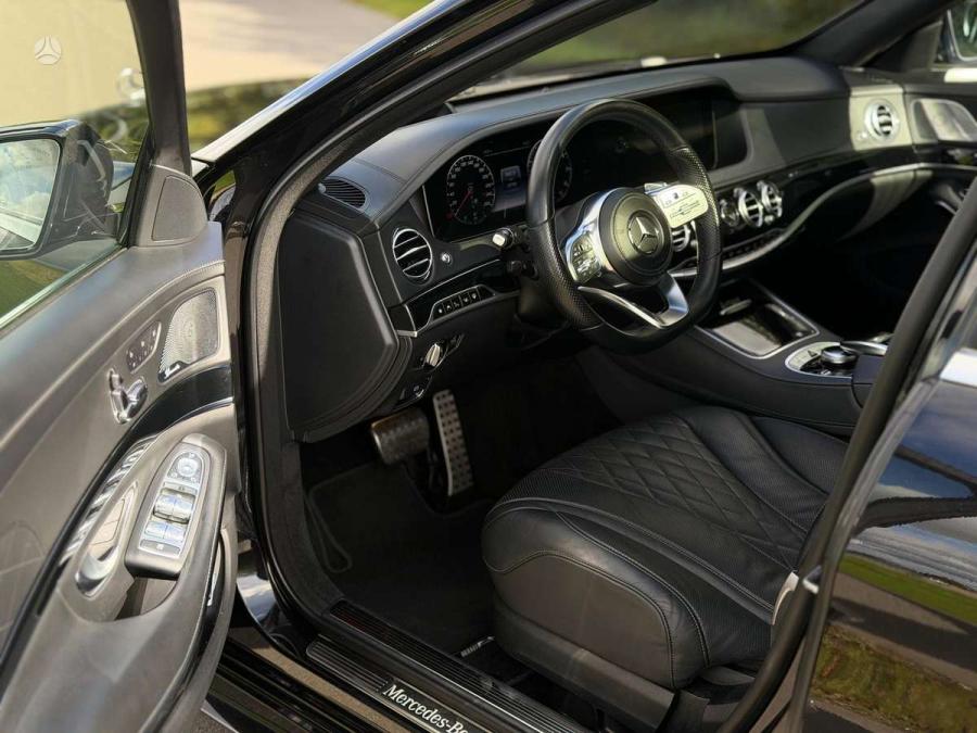 Melns Mercedes-Benz S 560 2018 Klaipėda, ar dzinēja tilpumu 3.98 L un nobraukumu 237 tūkst. km par 32700 €, foto 8 vietnē AUTOMOTO.COM.LV