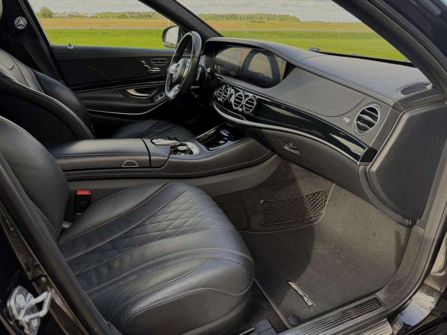 Melns Mercedes-Benz S 560 2018 Klaipėda, ar dzinēja tilpumu 3.98 L un nobraukumu 237 tūkst. km par 32700 €, foto 23 vietnē AUTOMOTO.COM.LV