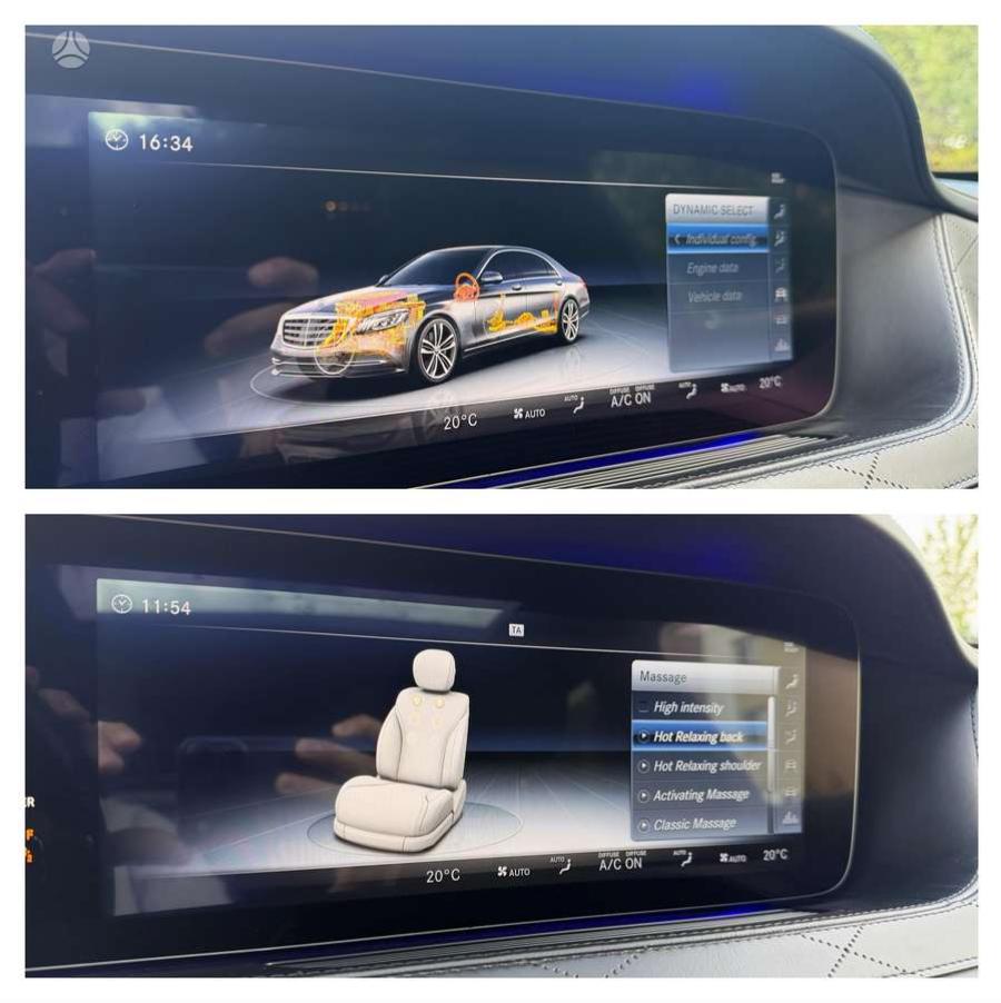 Melns Mercedes-Benz S 560 2018 Klaipėda, ar dzinēja tilpumu 3.98 L un nobraukumu 237 tūkst. km par 32700 €, foto 27 vietnē AUTOMOTO.COM.LV