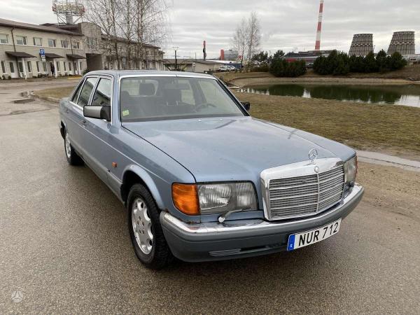 Синий Мерседес S 560 1988 в Вильнюс, объемом двигателя 5.60 л и пробегом 256 тыс. км за 5200 €, фото 11 на AUTOMOTO.COM.LV