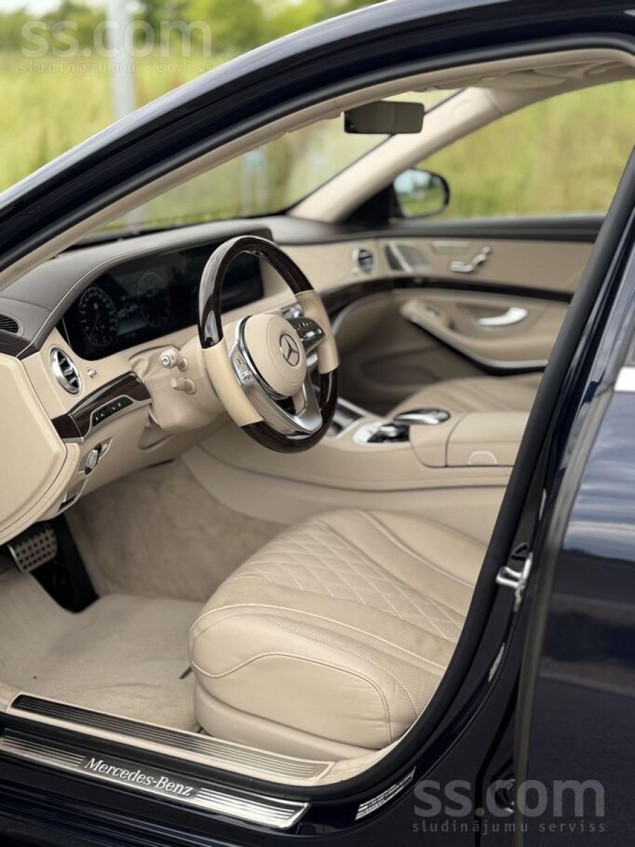 Zils Mercedes-Benz S 560 2019 Daugavpils, ar dzinēja tilpumu 4.00 L un nobraukumu 99 tūkst. km par 47000 €, foto 10 vietnē AUTOMOTO.COM.LV