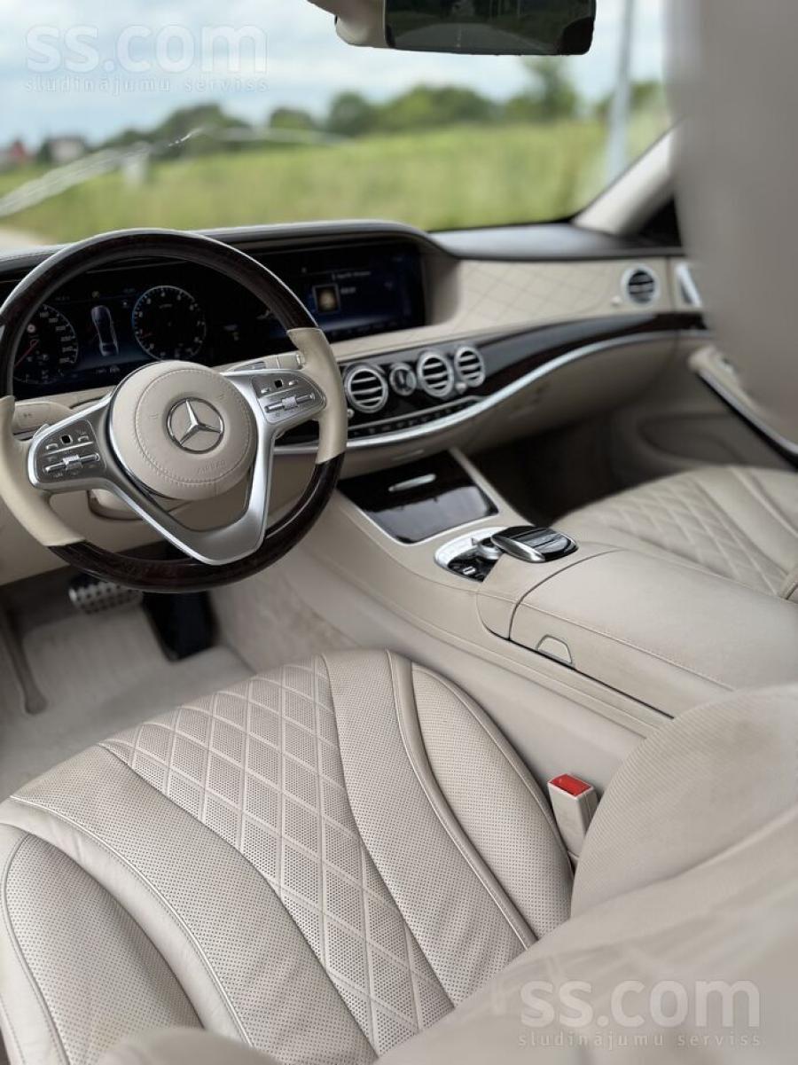 Zils Mercedes-Benz S 560 2019 Daugavpils, ar dzinēja tilpumu 4.00 L un nobraukumu 99 tūkst. km par 47000 €, foto 15 vietnē AUTOMOTO.COM.LV