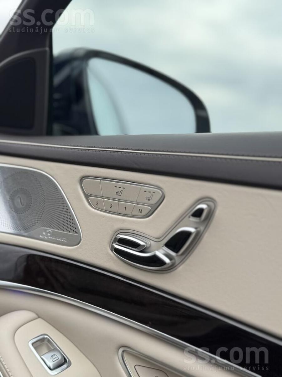 Zils Mercedes-Benz S 560 2019 Daugavpils, ar dzinēja tilpumu 4.00 L un nobraukumu 99 tūkst. km par 47000 €, foto 19 vietnē AUTOMOTO.COM.LV