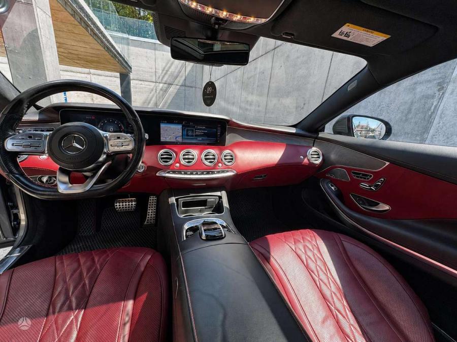 Pelēks Mercedes-Benz S 560 2019 Viļņa, ar dzinēja tilpumu 3.98 L un nobraukumu 170 tūkst. km par 44500 €, foto 14 vietnē AUTOMOTO.COM.LV