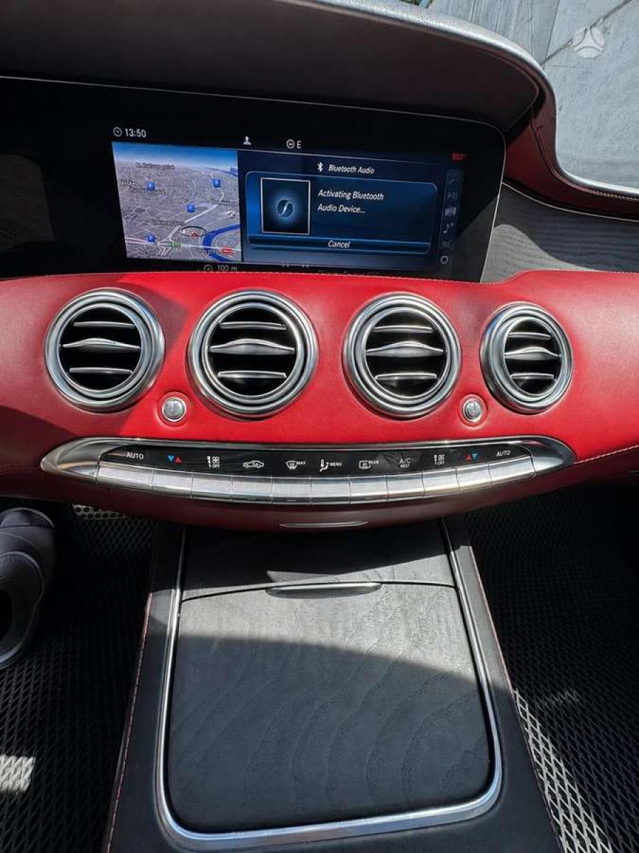 Pelēks Mercedes-Benz S 560 2019 Viļņa, ar dzinēja tilpumu 3.98 L un nobraukumu 170 tūkst. km par 44500 €, foto 19 vietnē AUTOMOTO.COM.LV