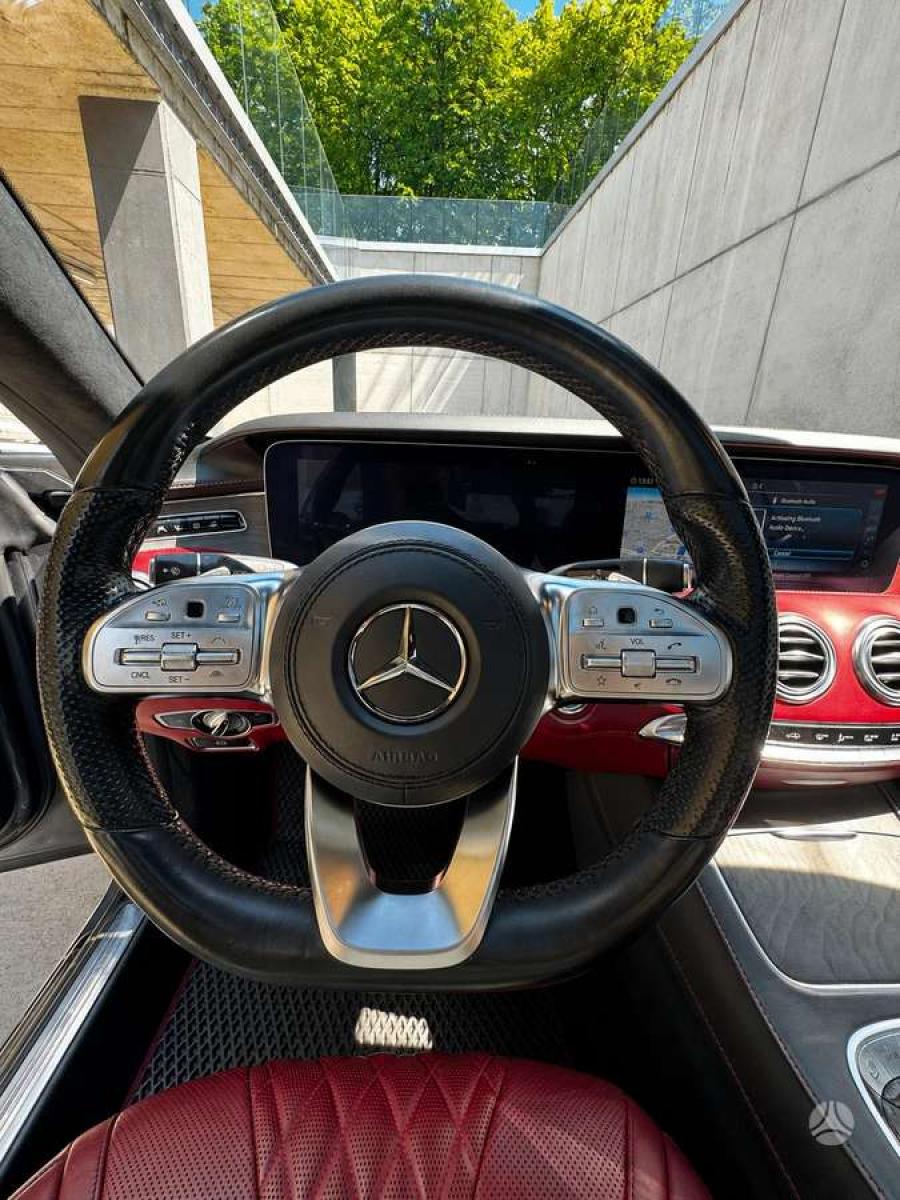 Pelēks Mercedes-Benz S 560 2019 Viļņa, ar dzinēja tilpumu 3.98 L un nobraukumu 170 tūkst. km par 44500 €, foto 20 vietnē AUTOMOTO.COM.LV