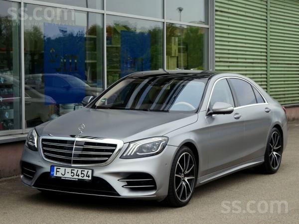 Pelēks Mercedes-Benz S 560 2018 Rīga, ar dzinēja tilpumu 4.00 L un nobraukumu 126 tūkst. km par 39900 €, foto 1 vietnē AUTOMOTO.COM.LV