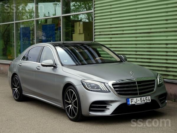 Pelēks Mercedes-Benz S 560 2018 Rīga, ar dzinēja tilpumu 4.00 L un nobraukumu 126 tūkst. km par 39900 €, foto 4 vietnē AUTOMOTO.COM.LV