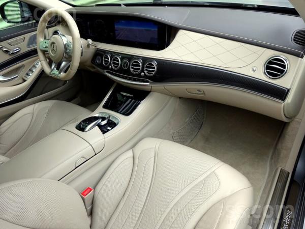 Pelēks Mercedes-Benz S 560 2018 Rīga, ar dzinēja tilpumu 4.00 L un nobraukumu 126 tūkst. km par 39900 €, foto 9 vietnē AUTOMOTO.COM.LV