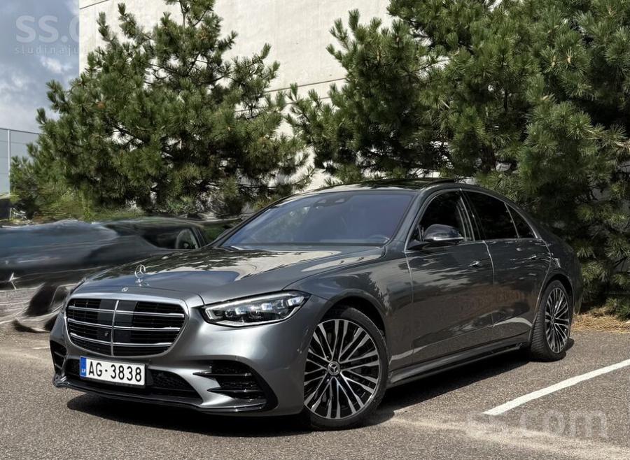 Pelēks Mercedes-Benz S 560 2022 Rīga, ar dzinēja tilpumu 4.00 L un nobraukumu 71 tūkst. km par 79500 €, foto 3 vietnē AUTOMOTO.COM.LV
