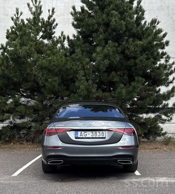 Pelēks Mercedes-Benz S 560 2022 Rīga, ar dzinēja tilpumu 4.00 L un nobraukumu 71 tūkst. km par 79500 €, foto 6 vietnē AUTOMOTO.COM.LV