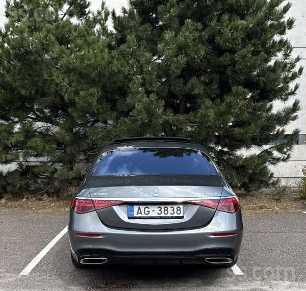 Pelēks Mercedes-Benz S 560 2022 Rīga, ar dzinēja tilpumu 4.00 L un nobraukumu 71 tūkst. km par 79500 €, foto 7 vietnē AUTOMOTO.COM.LV