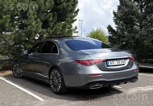 Pelēks Mercedes-Benz S 560 2022 Rīga, ar dzinēja tilpumu 4.00 L un nobraukumu 71 tūkst. km par 79500 €, foto 10 vietnē AUTOMOTO.COM.LV