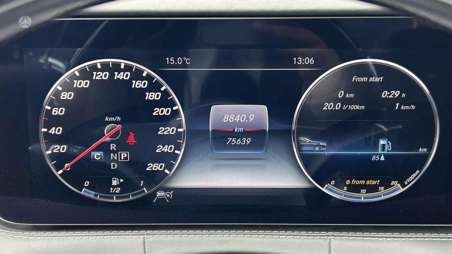 Белый Мерседес S 560 2019 в Таллин, объемом двигателя 3.98 л и пробегом 76 тыс. км за 68209 €, фото 21 на AUTOMOTO.COM.LV