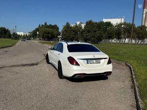 White Mercedes-Benz S 560 2018 in Kaunas, with an engine capacity of 3.98 L and mileage of 172 thousand km for 39550 €, photo 6 on AUTOMOTO.COM.LV