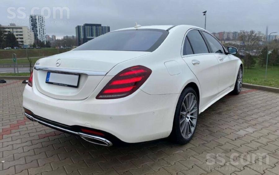 Balts Mercedes-Benz S 560 2018 Bauska, ar dzinēja tilpumu 5.00 L un nobraukumu 175 tūkst. km par 36000 €, foto 1 vietnē AUTOMOTO.COM.LV