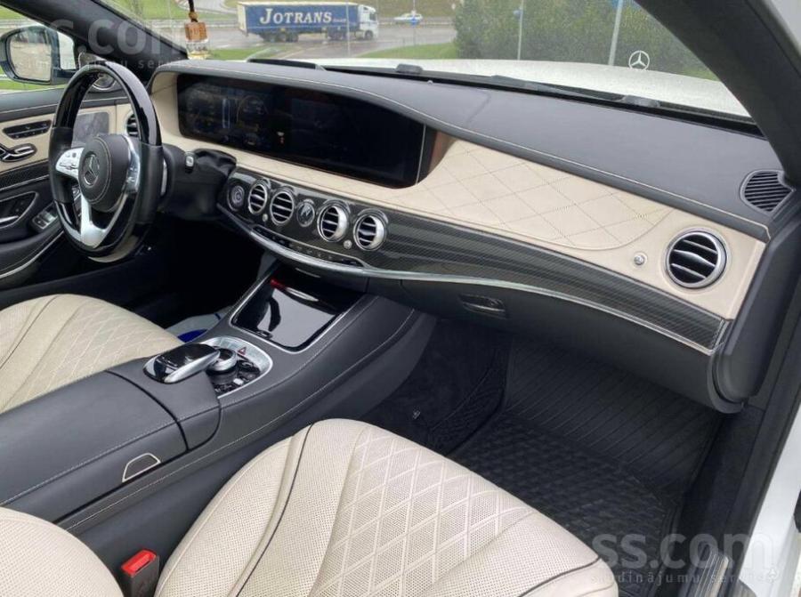 Balts Mercedes-Benz S 560 2018 Bauska, ar dzinēja tilpumu 5.00 L un nobraukumu 175 tūkst. km par 36000 €, foto 7 vietnē AUTOMOTO.COM.LV