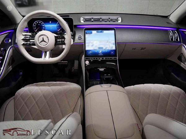 Melns Mercedes-Benz S 580 2025 Viļņa, ar dzinēja tilpumu 3.98 L un nobraukumu 9 tūkst. km par 145000 €, foto 9 vietnē AUTOMOTO.COM.LV