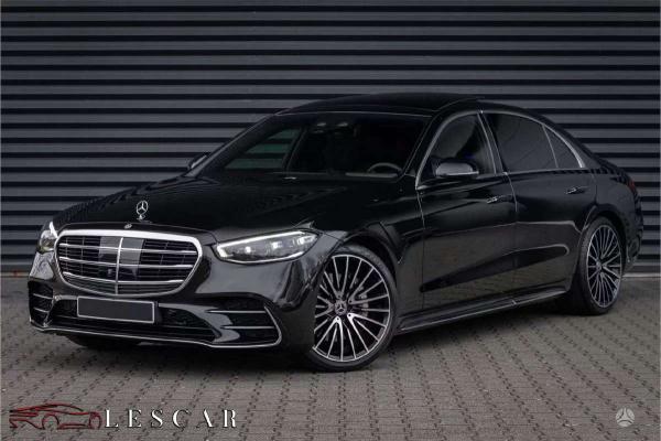 Melns Mercedes-Benz S 580 2025 Viļņa, ar dzinēja tilpumu 3.98 L un nobraukumu 6 tūkst. km par 145000 €, foto 1 vietnē AUTOMOTO.COM.LV