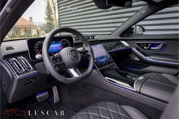 Melns Mercedes-Benz S 580 2025 Viļņa, ar dzinēja tilpumu 3.98 L un nobraukumu 6 tūkst. km par 145000 €, foto 6 vietnē AUTOMOTO.COM.LV