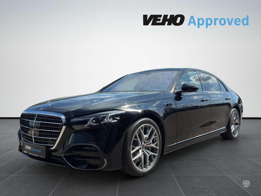 Melns Mercedes-Benz S 580 2026 Viļņa, ar dzinēja tilpumu 3.98 L un nobraukumu 15 tūkst. km par 180900 €, foto 1 vietnē AUTOMOTO.COM.LV