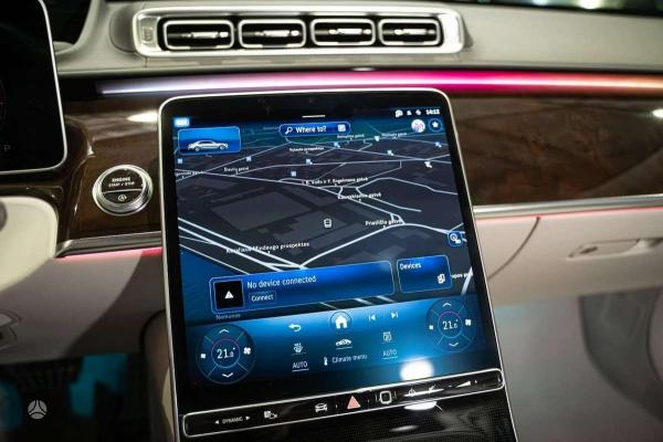 Zils Mercedes-Benz S 580 2023 Kauņa, ar dzinēja tilpumu 3.98 L un nobraukumu 40 tūkst. km par 83000 €, foto 11 vietnē AUTOMOTO.COM.LV