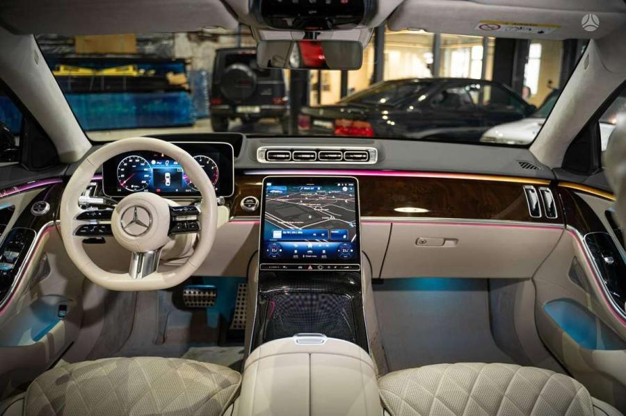 Zils Mercedes-Benz S 580 2023 Kauņa, ar dzinēja tilpumu 3.98 L un nobraukumu 40 tūkst. km par 83000 €, foto 18 vietnē AUTOMOTO.COM.LV