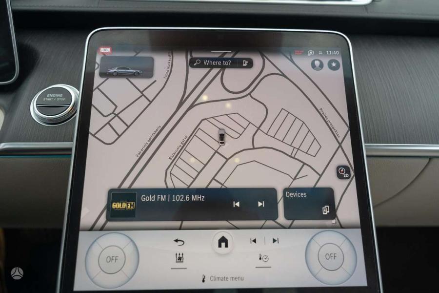 Серый Мерседес S 580 2022 в Вильнюс, объемом двигателя 3.00 л и пробегом 129 тыс. км за 81000 €, фото 26 на AUTOMOTO.COM.LV