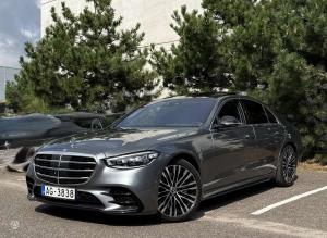 Grey Mercedes-Benz S 580 2022 in Riga, with an engine capacity of 3.98 L and mileage of 71 thousand km for 79500 €, photo 3 on AUTOMOTO.COM.LV