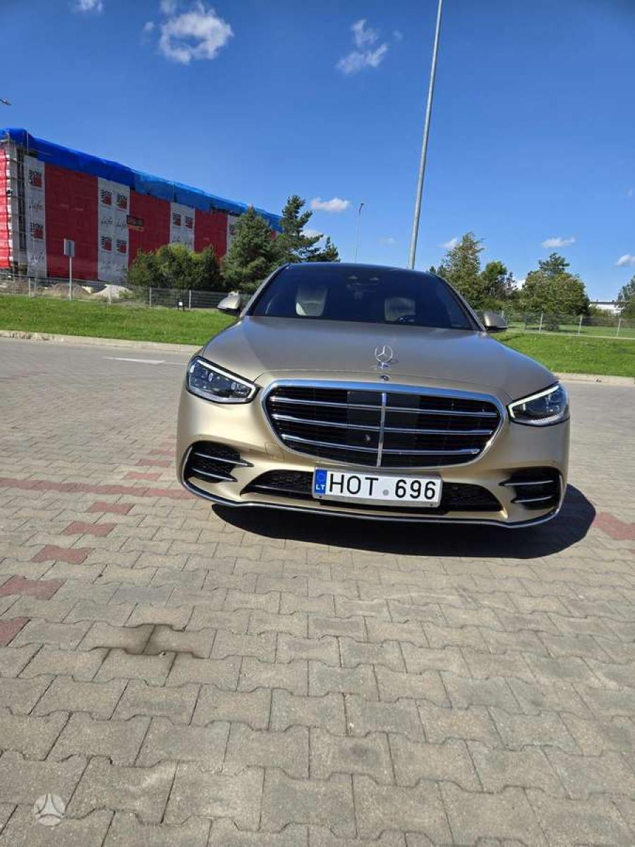 Dzeltens Mercedes-Benz S 580 2022 Klaipėda, ar dzinēja tilpumu 4.00 L un nobraukumu 75 tūkst. km par 134000 €, foto 3 vietnē AUTOMOTO.COM.LV