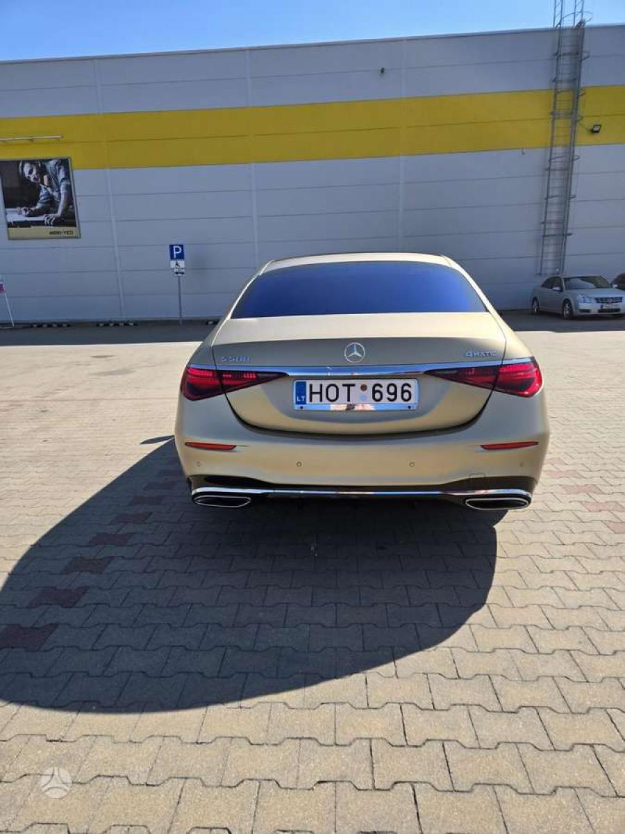 Dzeltens Mercedes-Benz S 580 2022 Klaipėda, ar dzinēja tilpumu 4.00 L un nobraukumu 75 tūkst. km par 134000 €, foto 6 vietnē AUTOMOTO.COM.LV