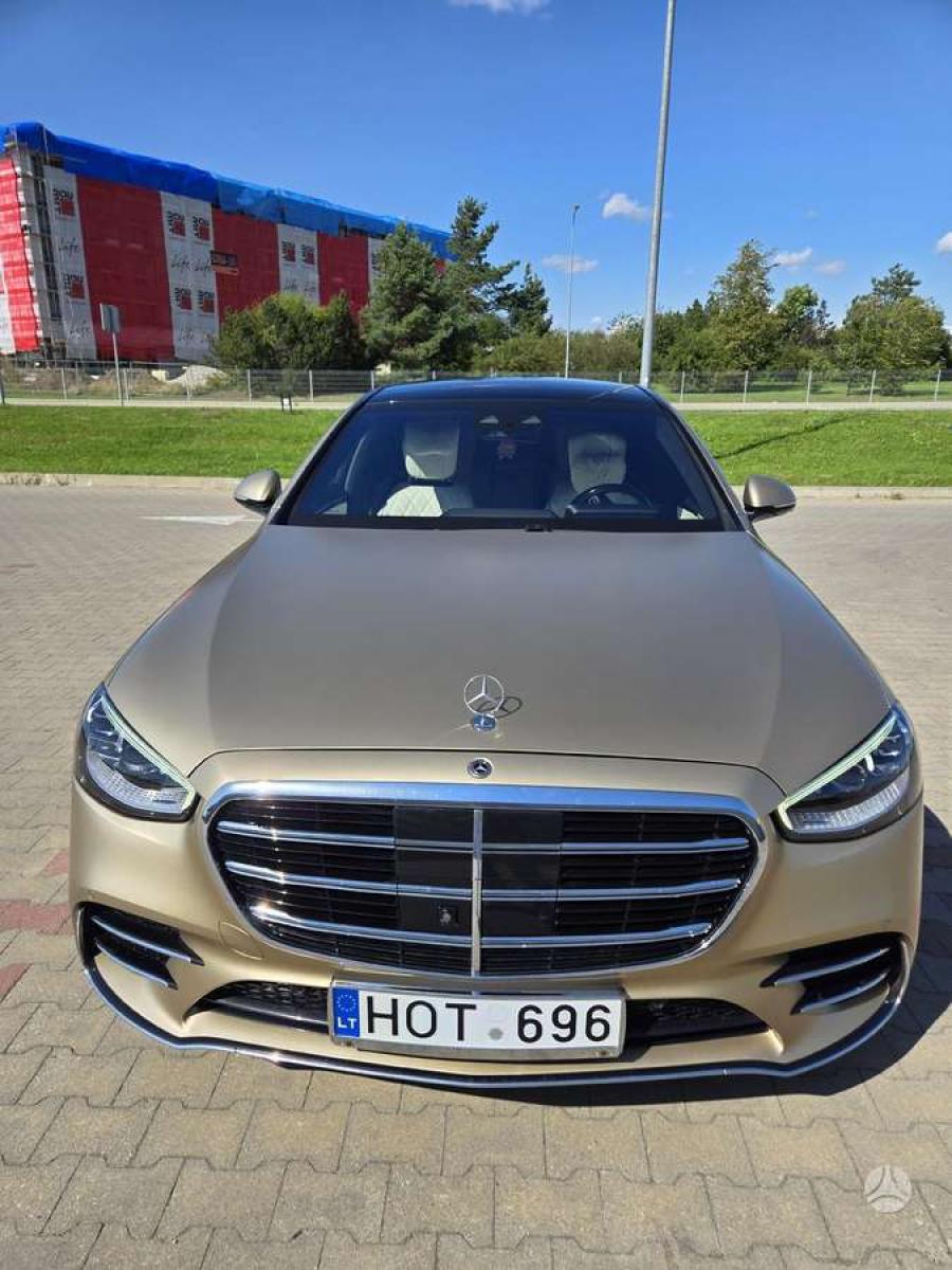 Dzeltens Mercedes-Benz S 580 2022 Klaipėda, ar dzinēja tilpumu 4.00 L un nobraukumu 75 tūkst. km par 134000 €, foto 8 vietnē AUTOMOTO.COM.LV