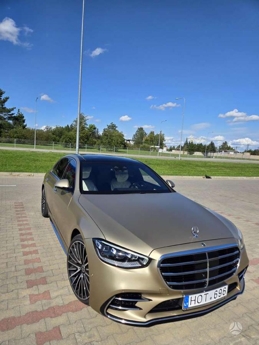 Dzeltens Mercedes-Benz S 580 2022 Klaipėda, ar dzinēja tilpumu 4.00 L un nobraukumu 75 tūkst. km par 134000 €, foto 9 vietnē AUTOMOTO.COM.LV