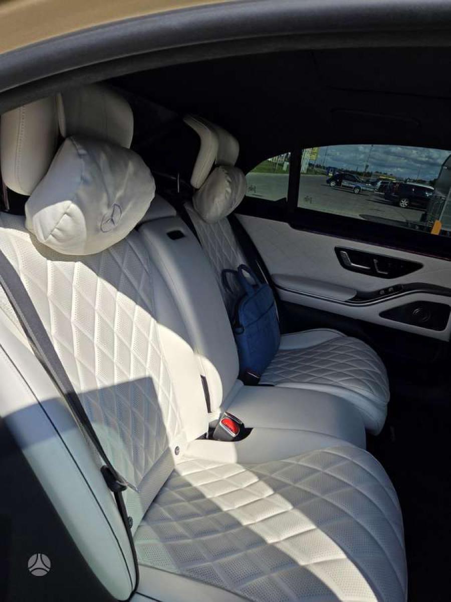 Dzeltens Mercedes-Benz S 580 2022 Klaipėda, ar dzinēja tilpumu 4.00 L un nobraukumu 75 tūkst. km par 134000 €, foto 16 vietnē AUTOMOTO.COM.LV