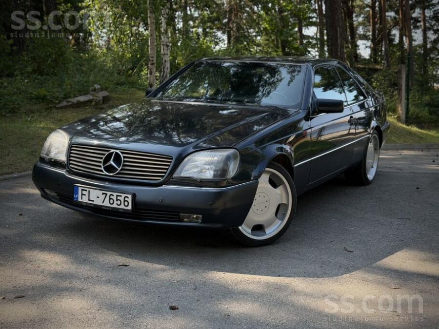Black Mercedes-Benz s-600 1996 in Riga, with an engine capacity of 6.00 L and mileage of 187 thousand km for 26000 €, photo 1 on AUTOMOTO.COM.LV