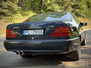 Black Mercedes-Benz s-600 1996 in Riga, with an engine capacity of 6.00 L and mileage of 187 thousand km for 26000 €, photo 4 on AUTOMOTO.COM.LV