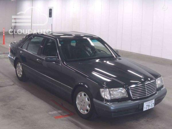 Black Mercedes-Benz s-600 1995 in Vilnius, with an engine capacity of 5.99 L and mileage of 81 thousand km for 19000 €, photo 1 on AUTOMOTO.COM.LV