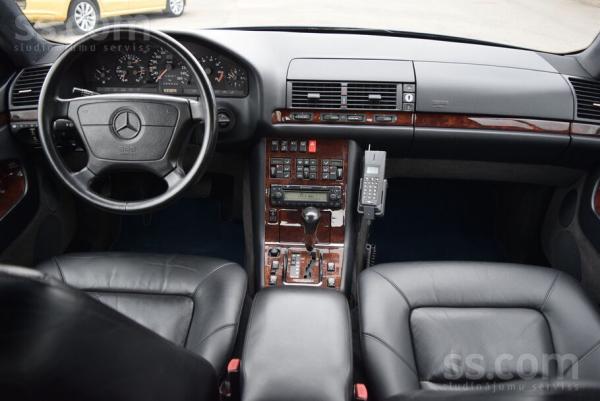 Zils Mercedes-Benz s-600 1993 Rīga, ar dzinēja tilpumu 6.00 L un nobraukumu 94 tūkst. km par 19900 €, foto 4 vietnē AUTOMOTO.COM.LV