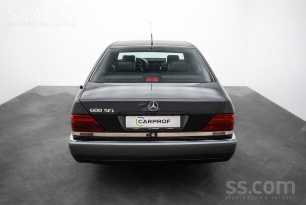 Grey Mercedes-Benz s-600 1991 in Tallinn, with an engine capacity of 6.00 L and mileage of 179 thousand km for 29999 €, photo 5 on AUTOMOTO.COM.LV