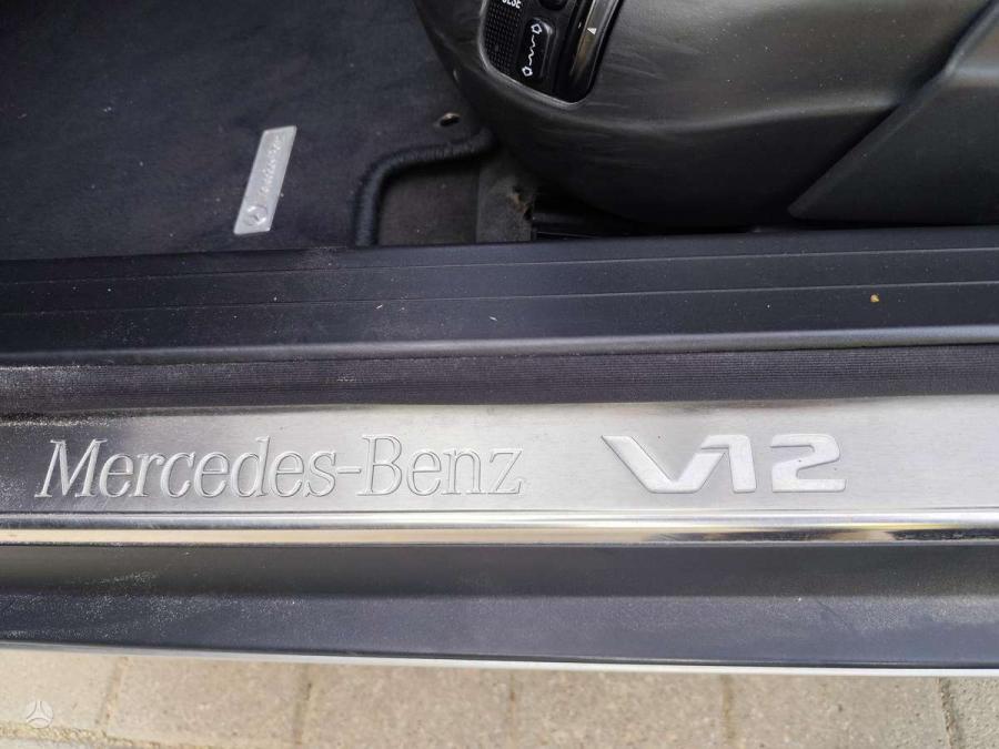 Grey Mercedes-Benz s-600 2001 in Siauliai, with an engine capacity of 5.80 L and mileage of 200 thousand km for 6700 €, photo 1 on AUTOMOTO.COM.LV