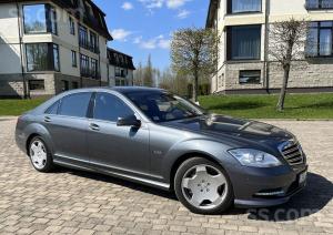 Grey Mercedes-Benz s-600 2006 in Riga, with an engine capacity of 5.50 L and mileage of 140 thousand km for 17500 €, photo  on AUTOMOTO.COM.LV