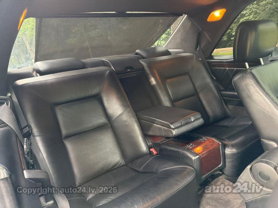 Black Mercedes-Benz S-Class 1996 in Tallinn, with an engine capacity of 5.00 L and mileage of 281 thousand km for 8700 €, photo 14 on AUTOMOTO.COM.LV