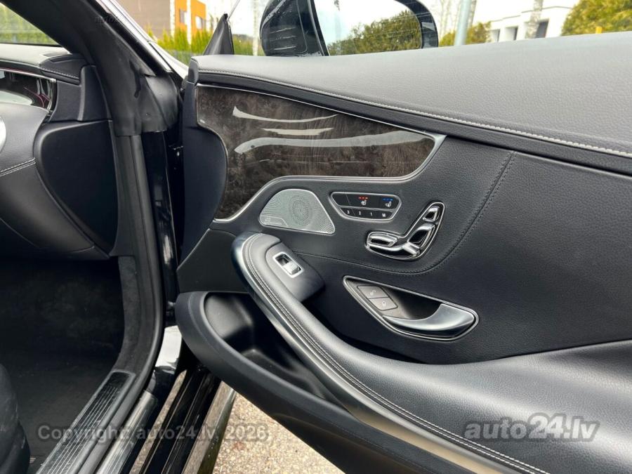 Black Mercedes-Benz S-Class 2016 in Tartu, with an engine capacity of 4.70 L and mileage of 170 thousand km for 41990 €, photo 20 on AUTOMOTO.COM.LV