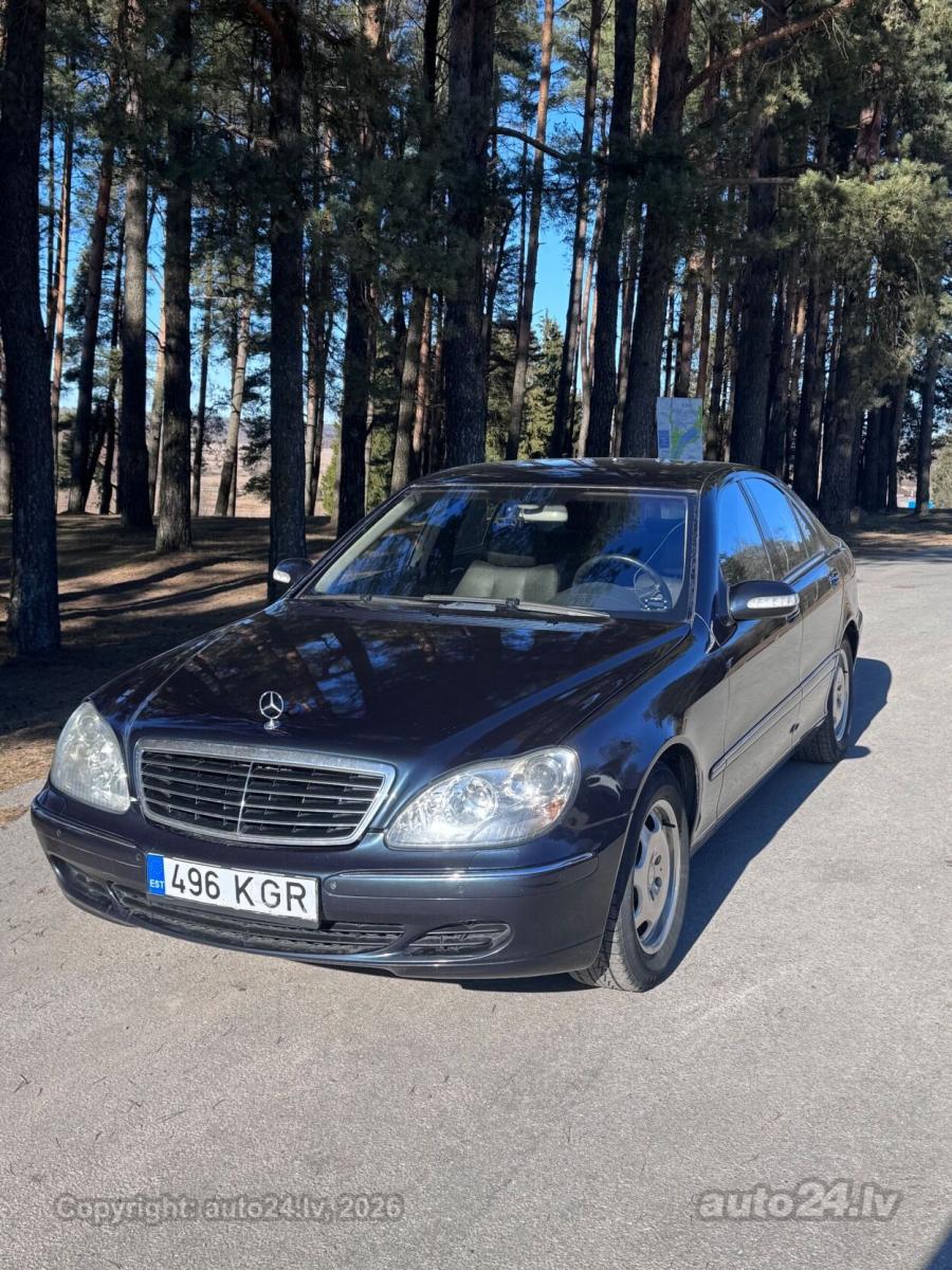 Black Mercedes-Benz S-Class 2003 in Viljandi, with an engine capacity of 3.70 L and mileage of 240 thousand km for 5000 €, photo 1 on AUTOMOTO.COM.LV