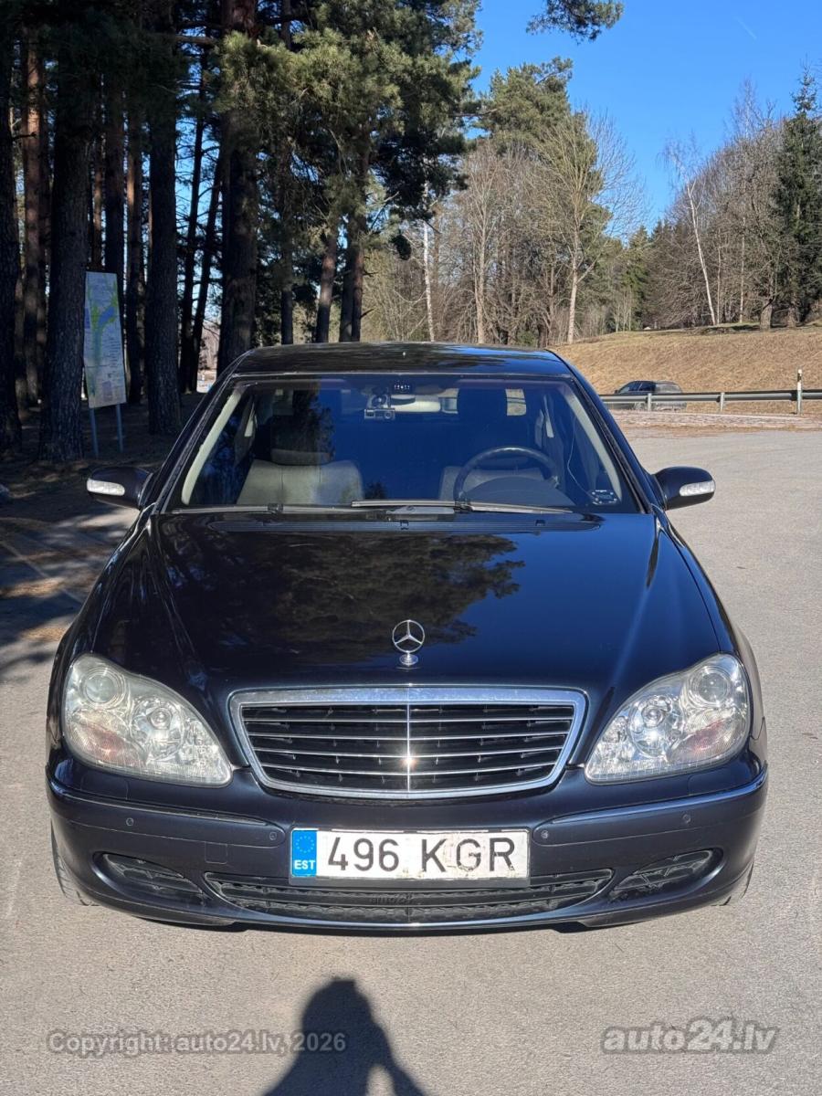 Black Mercedes-Benz S-Class 2003 in Viljandi, with an engine capacity of 3.70 L and mileage of 240 thousand km for 5000 €, photo 2 on AUTOMOTO.COM.LV