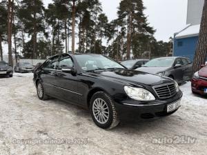 Black Mercedes-Benz S-Class 2005 in Tallinn, with an engine capacity of 3.20 L and mileage of 118 thousand km for 8999 €, photo  on AUTOMOTO.COM.LV