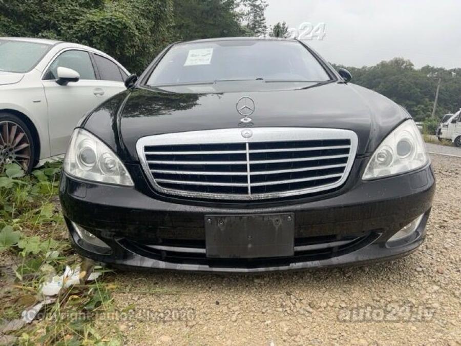 Black Mercedes-Benz S-Class 2008 in Tallinn, with an engine capacity of 5.50 L and mileage of 68 thousand km for 8699 €, photo 1 on AUTOMOTO.COM.LV
