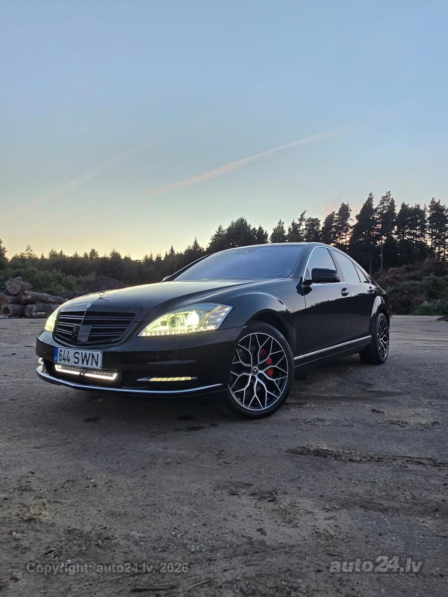 Black Mercedes-Benz S-Class 2009 in Tallinn, with an engine capacity of 5.50 L and mileage of 406 thousand km for 11500 €, photo 32 on AUTOMOTO.COM.LV